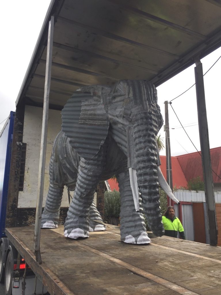 Jeff’s elephant on the move